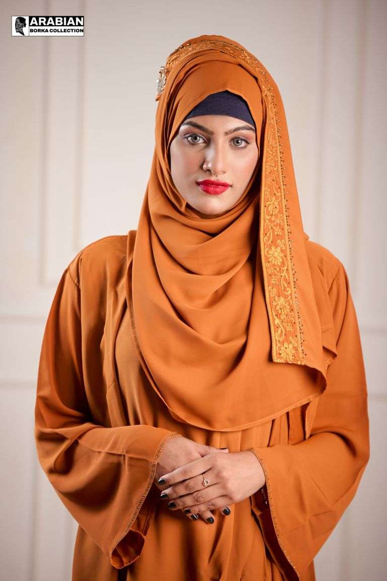 STONED WORK BORKA B10894 - Arabian Borka Collection