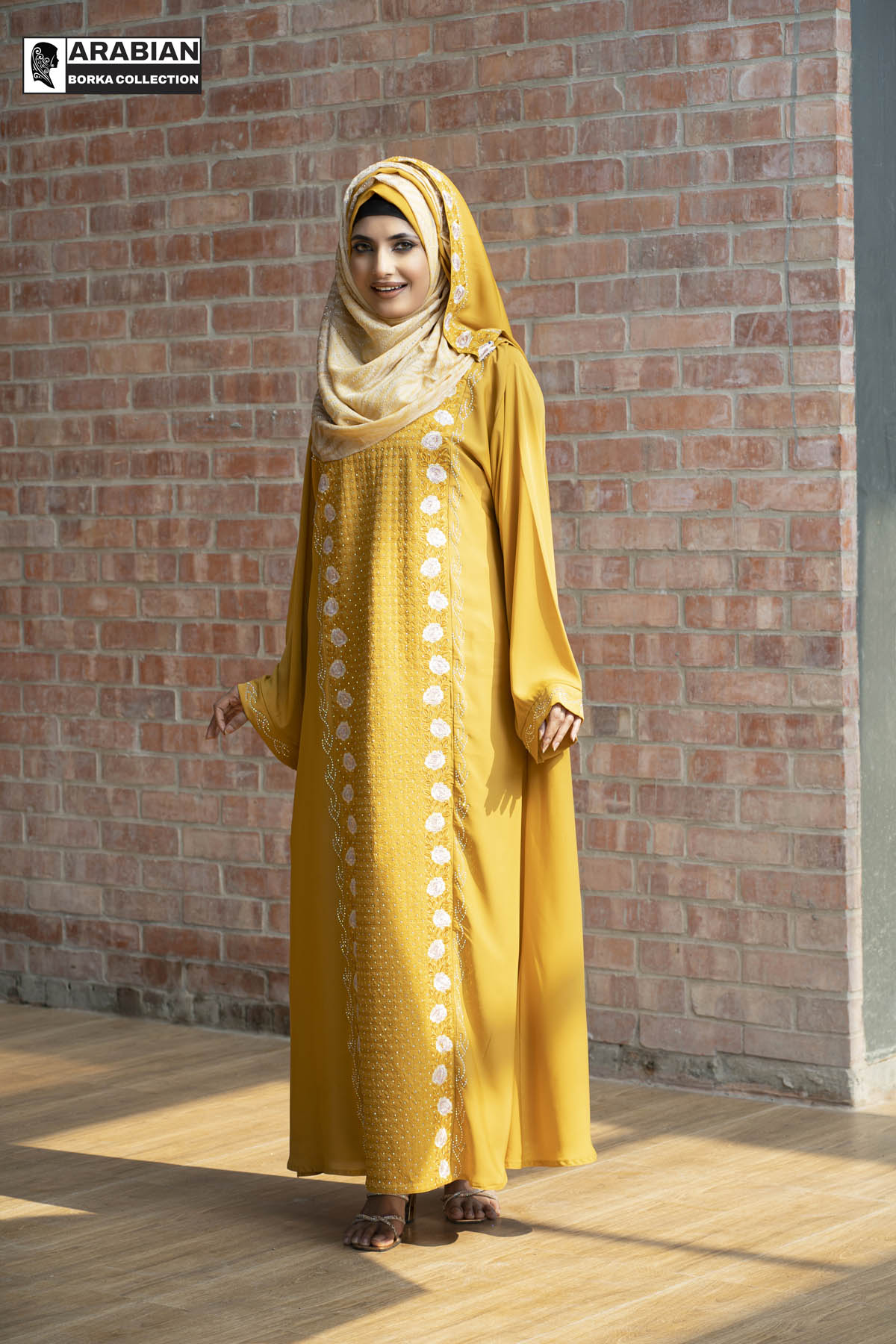 EMBROIDERY AND STONED WORKS BORKA WITH HIJAB B11295 - Arabian Borka ...